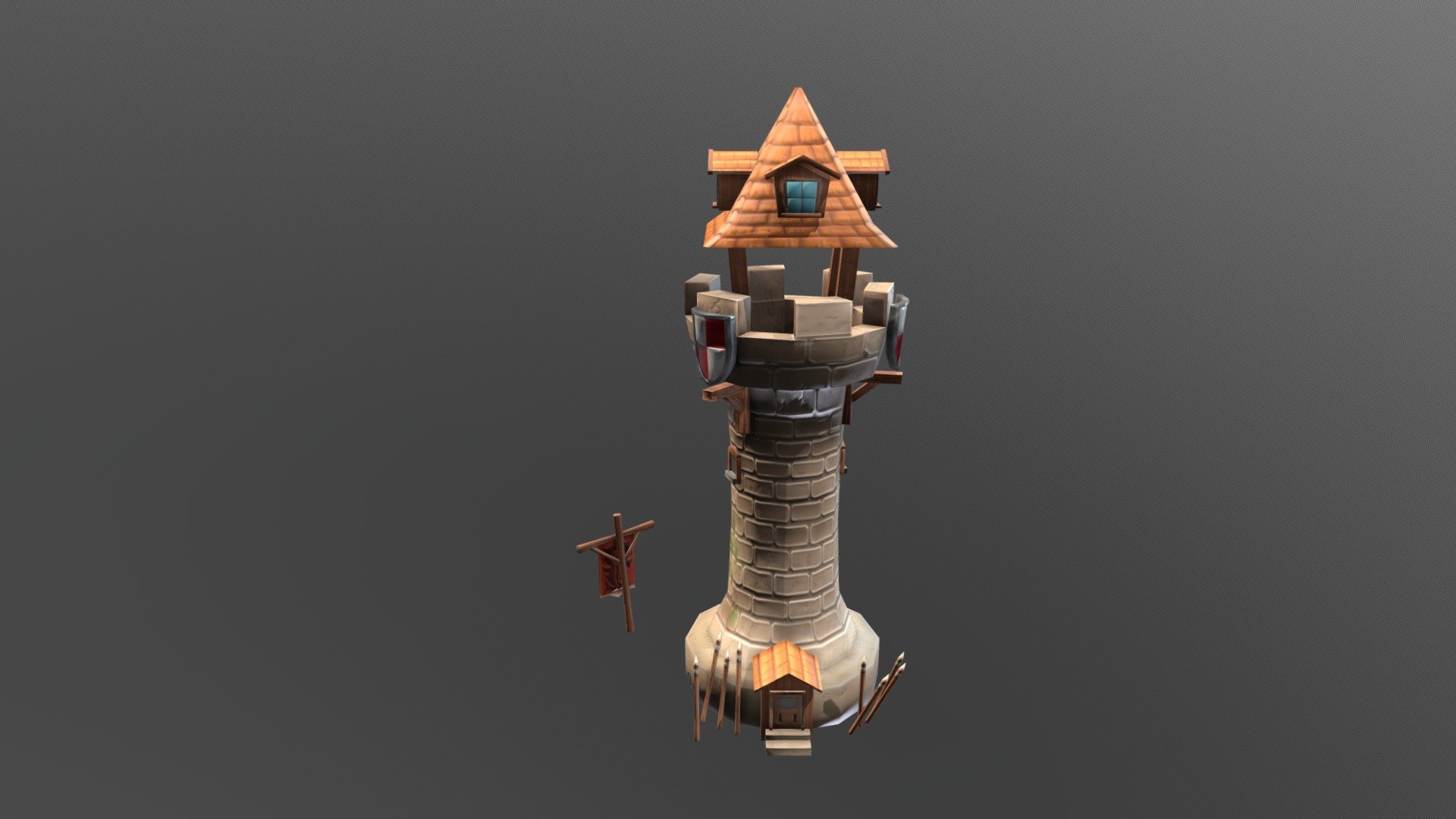 Tower - 3D model by YouLin [01f5eda] - Sketchfab
