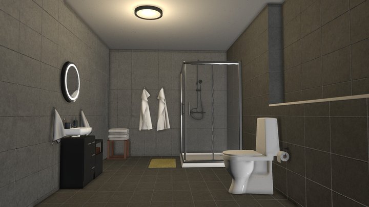 Restroom 3D models - Sketchfab