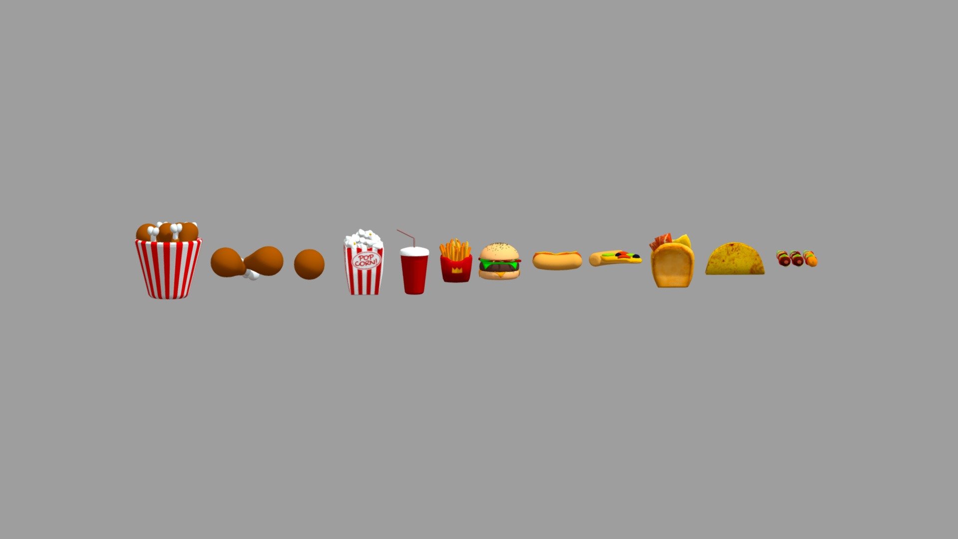Fast Food Prop - 3D model by belfin.ilgic [01f820d] - Sketchfab