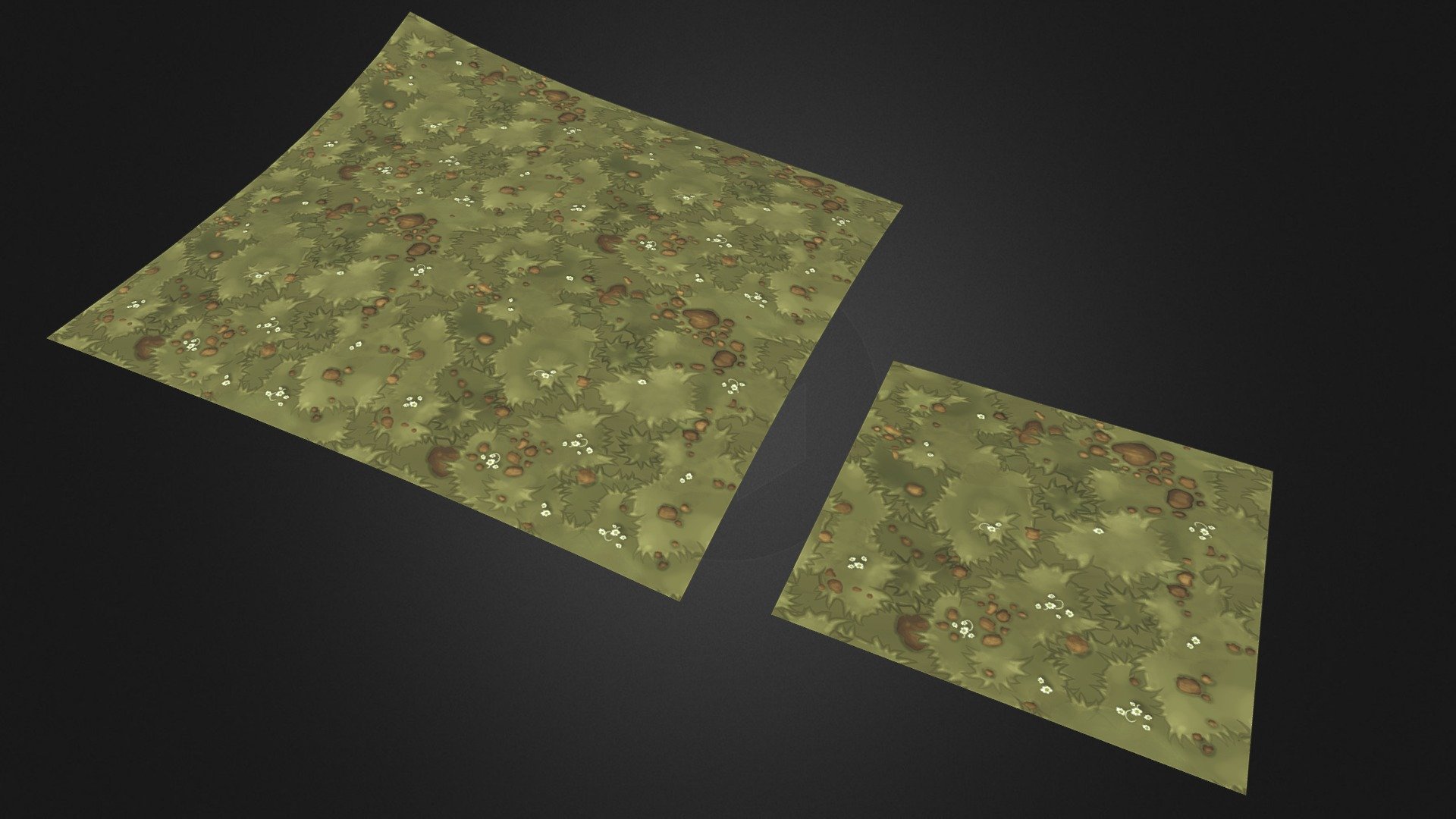 Hand-Painted Grass Texture - 3D model by Graham (@graham3d) [01f8293 ...