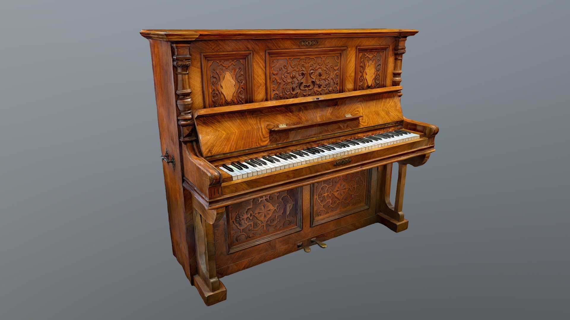 Old Piano 01 - 3D model by Kai Christmann (@kai_am_rhein) [01f83e2 ...
