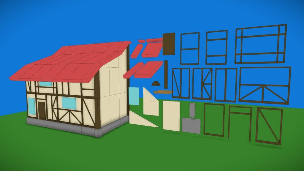 Modular House assets - Download Free 3D model by Fred Hudson ...