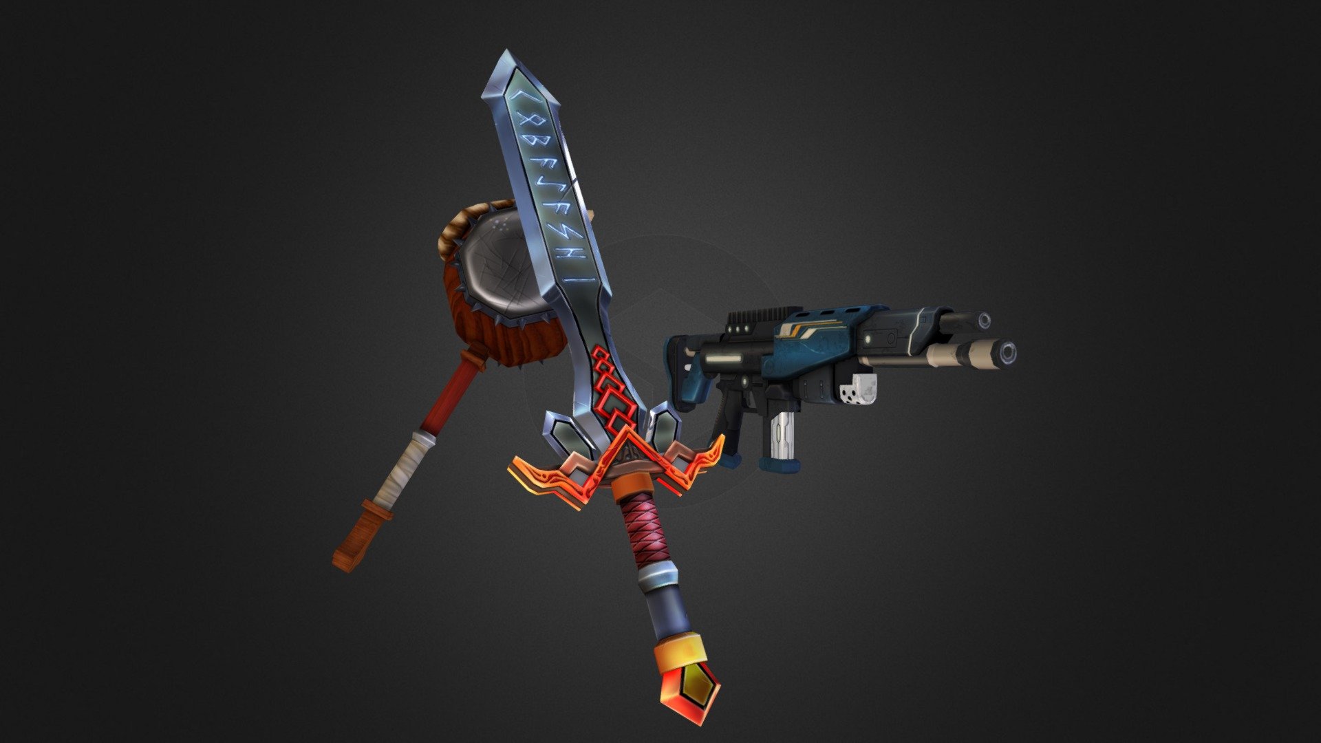 Wepons - 3D model by Crowd Gate (@crowdgate) [0200a4c] - Sketchfab