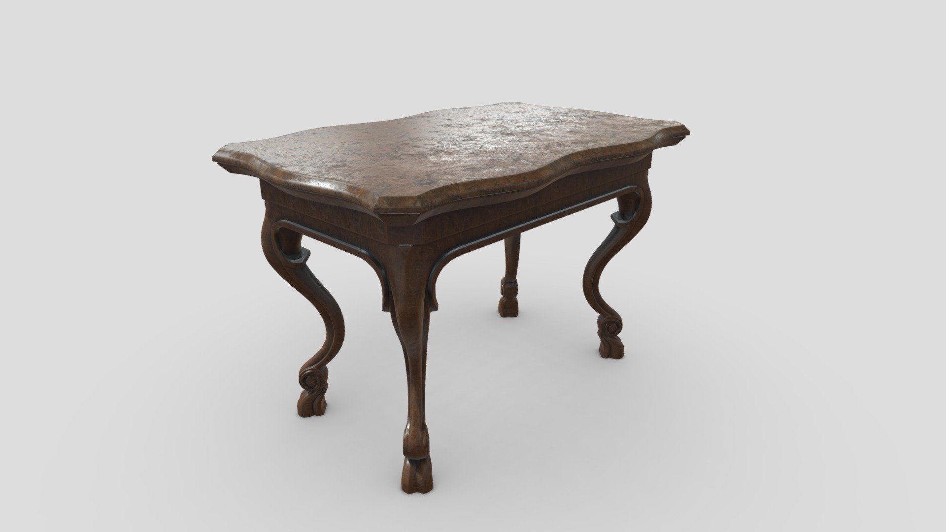 Baroque-style antique table - Buy Royalty Free 3D model by Inga ...