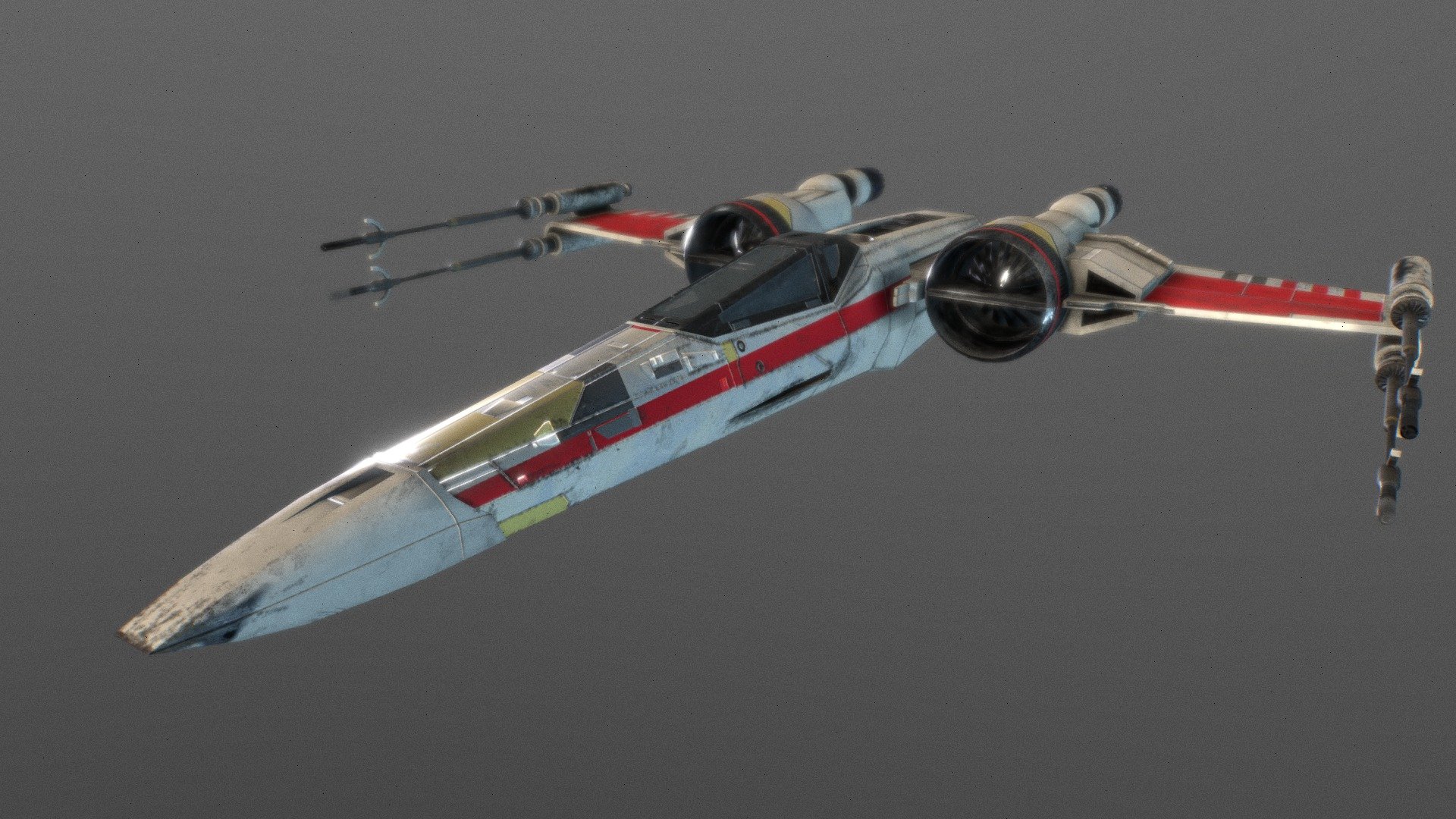 "Red-Squadron" T70 X-Wing | lowpoly & animated - 3D model by DennisPerSecond [0203dcf] - Sketchfab