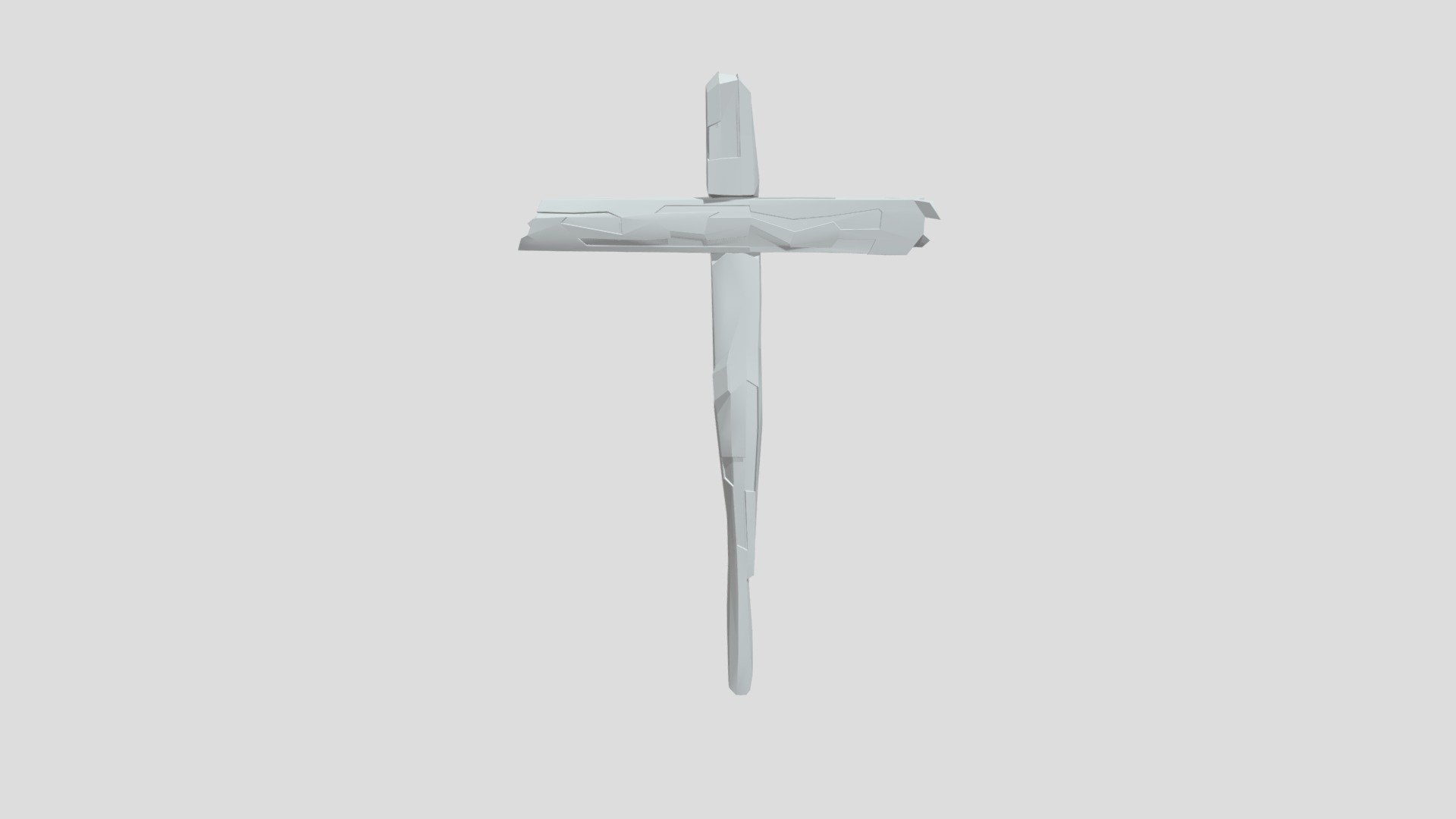 Crucifix mid-poly design n° 2 - 3D model by MarianoRodriguez [0203dd5 ...