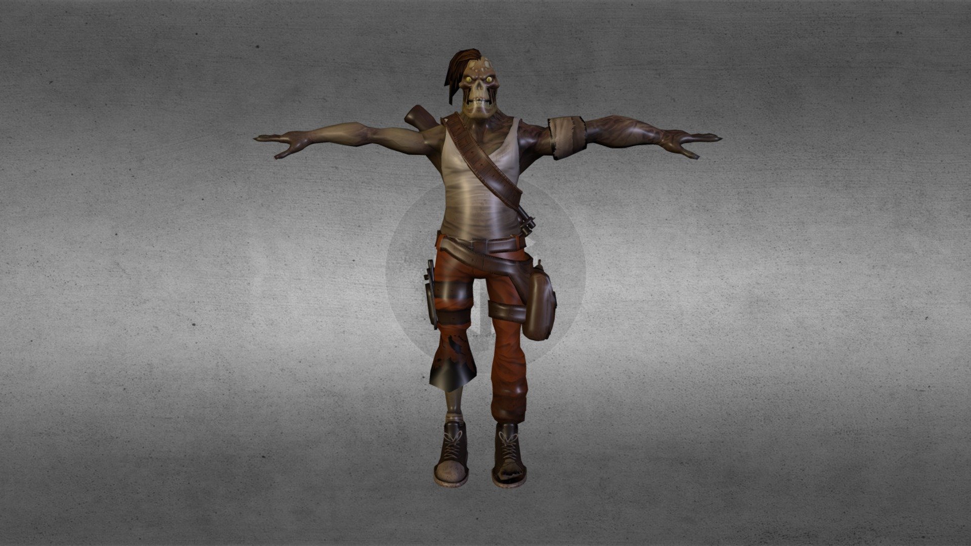 Survivor zombie - 3D model by Mixamo [0204fc1] - Sketchfab