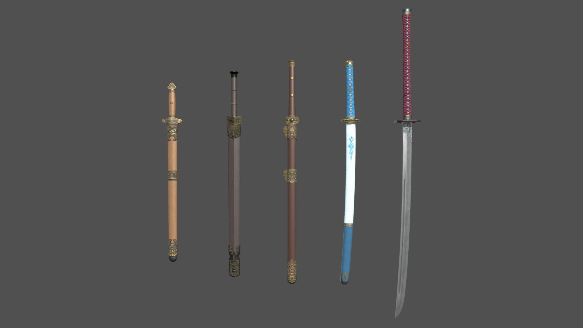 Melee weapons pack 2 - 3D model by xqs100 [0206088] - Sketchfab