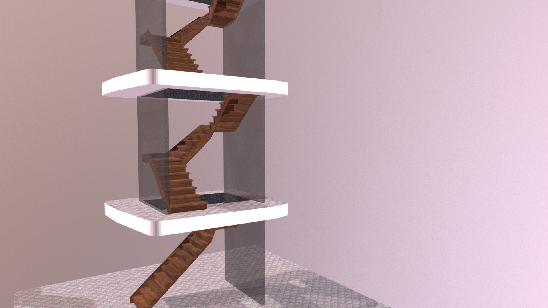 Stairwell - 3D model by 3D Software for Stair Design and Production ...