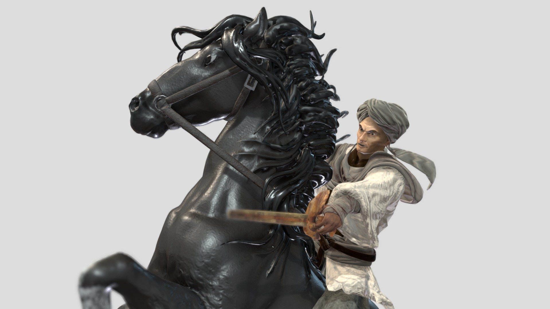 Pangeran Diponegoro - 3D model by Muzlimin (@seful.muslimin) [020a865 ...