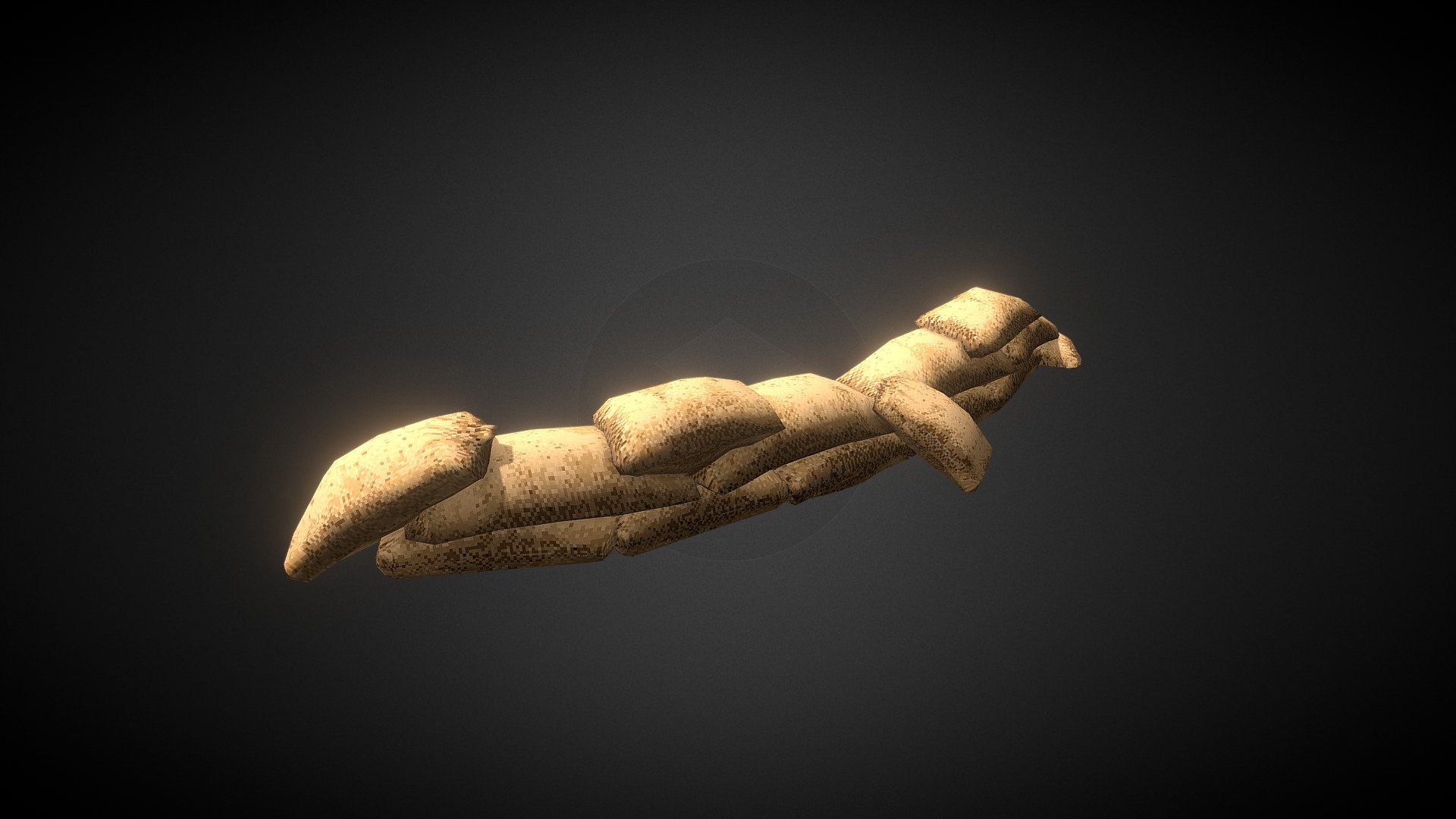 Sandbag Section - 3D model by Drakeling Labs (@drakelinglabs) [020c1bf ...