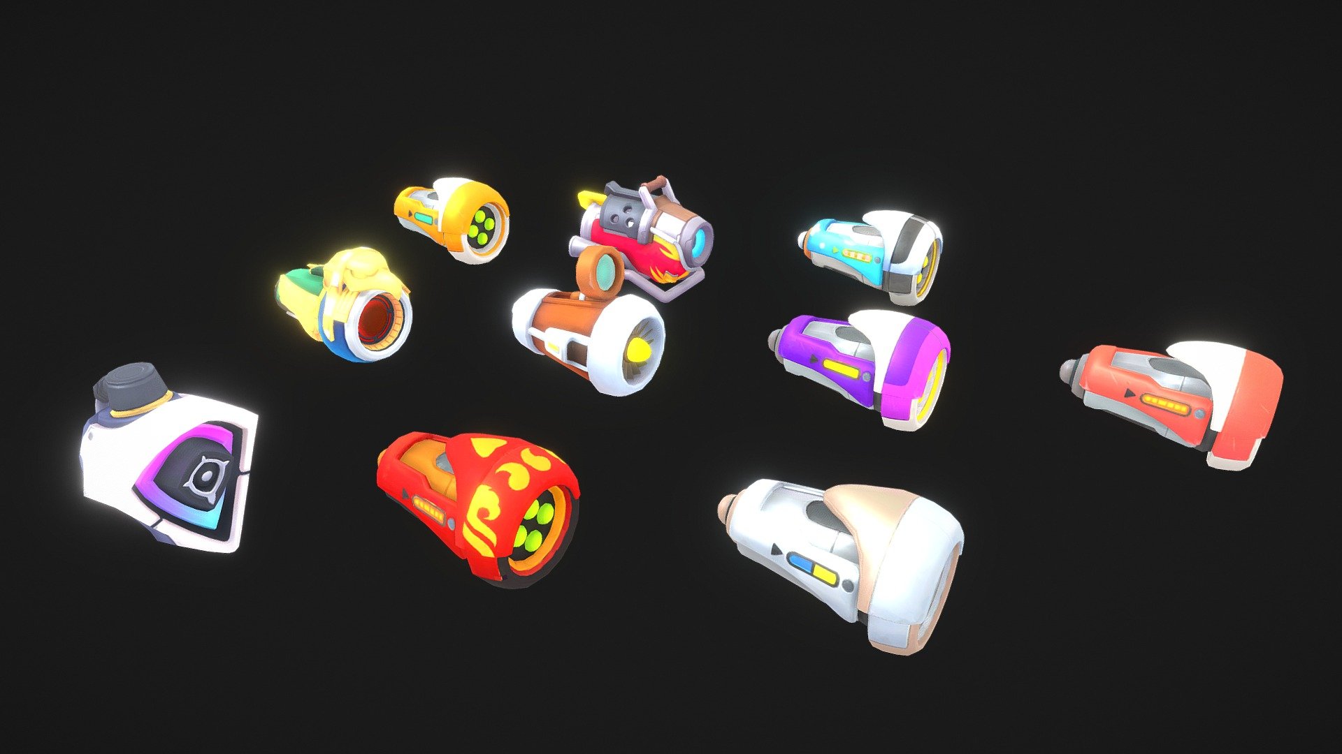 hand canon collection - Buy Royalty Free 3D model by Luna Studio ...
