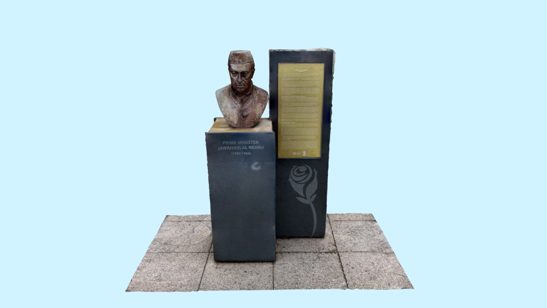Prime Minister Jawaharlal Nehru Statue - Download Free 3D model by Mr ...