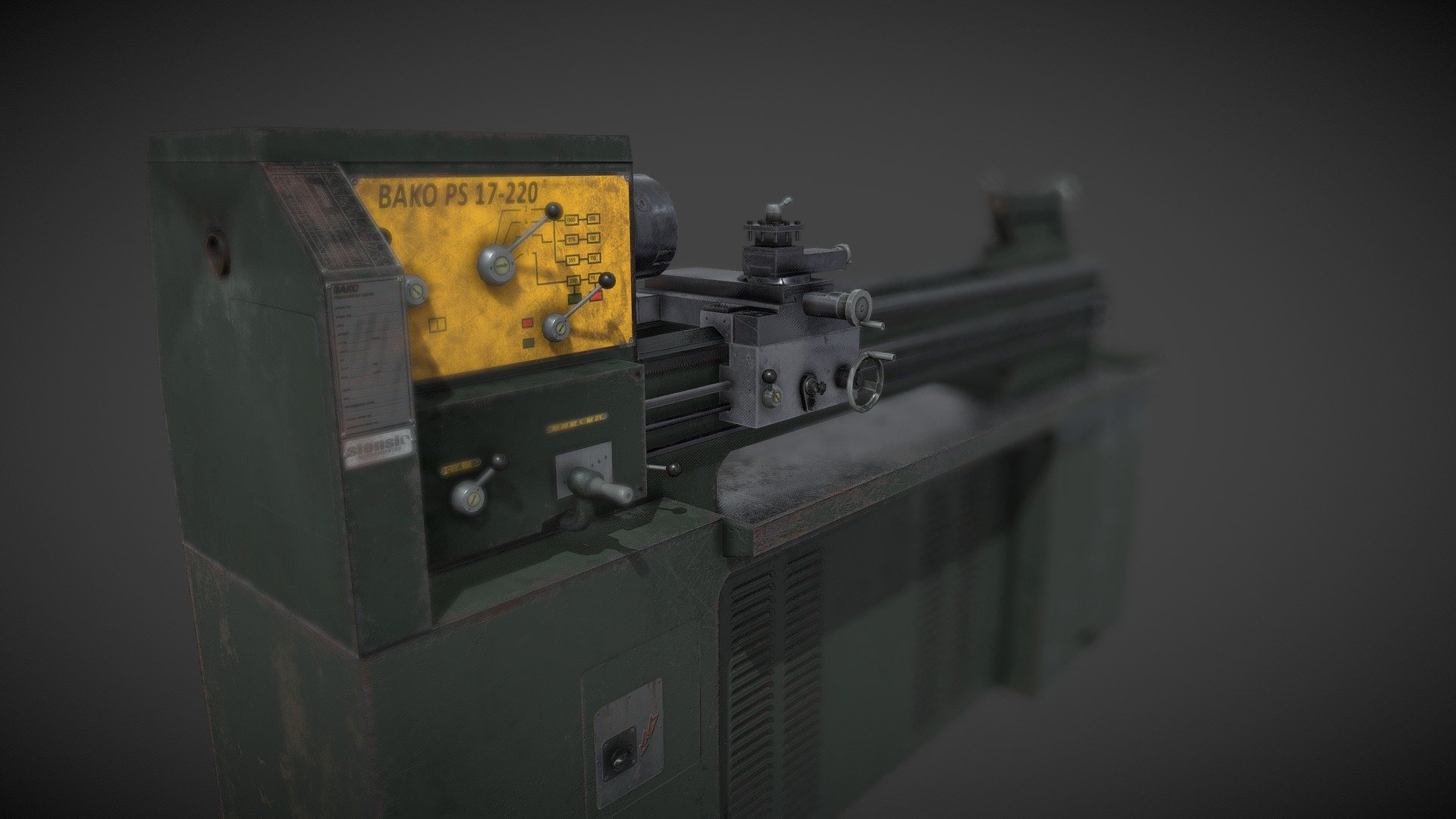 Old Lathe - Buy Royalty Free 3D model by 3D_IgnacioArt (@ig.percara ...