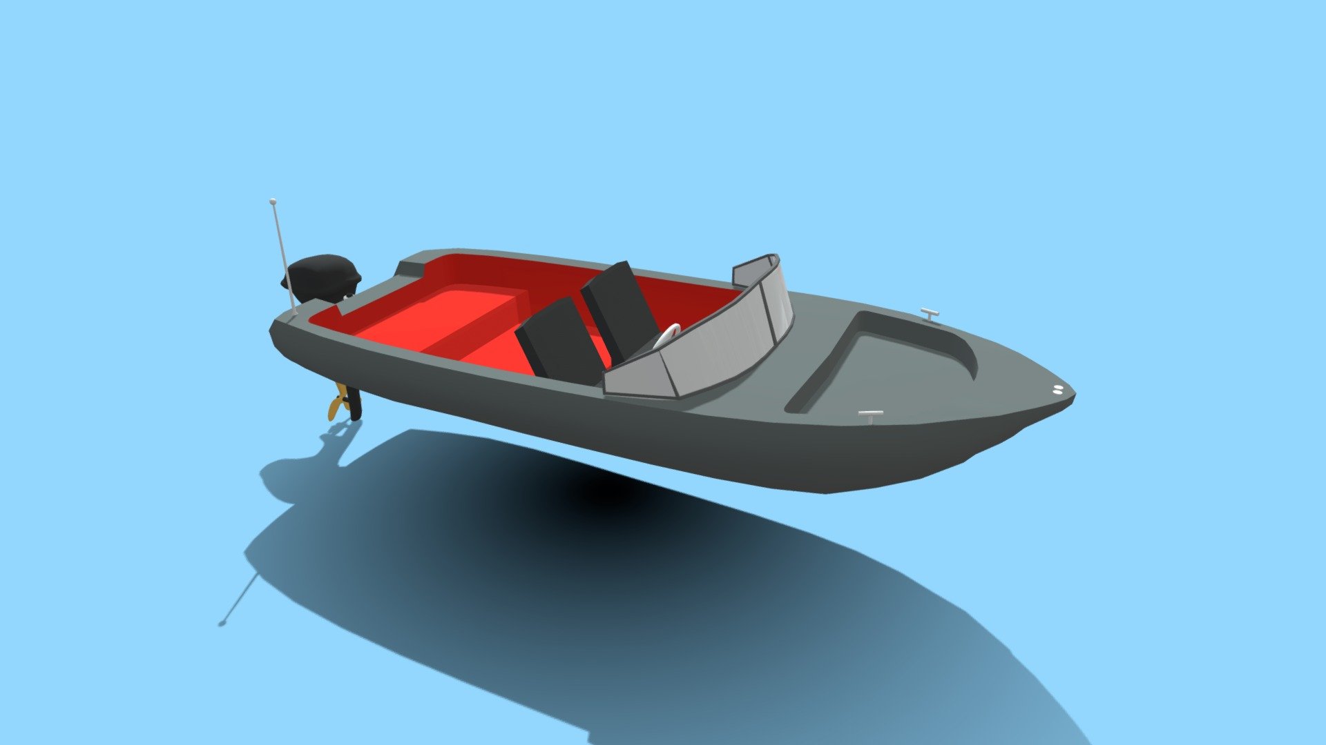BOAT LOW POLY 3D - 3D model by CARTRIDGE PROJECT (@CARTRIDGEPROJECT ...