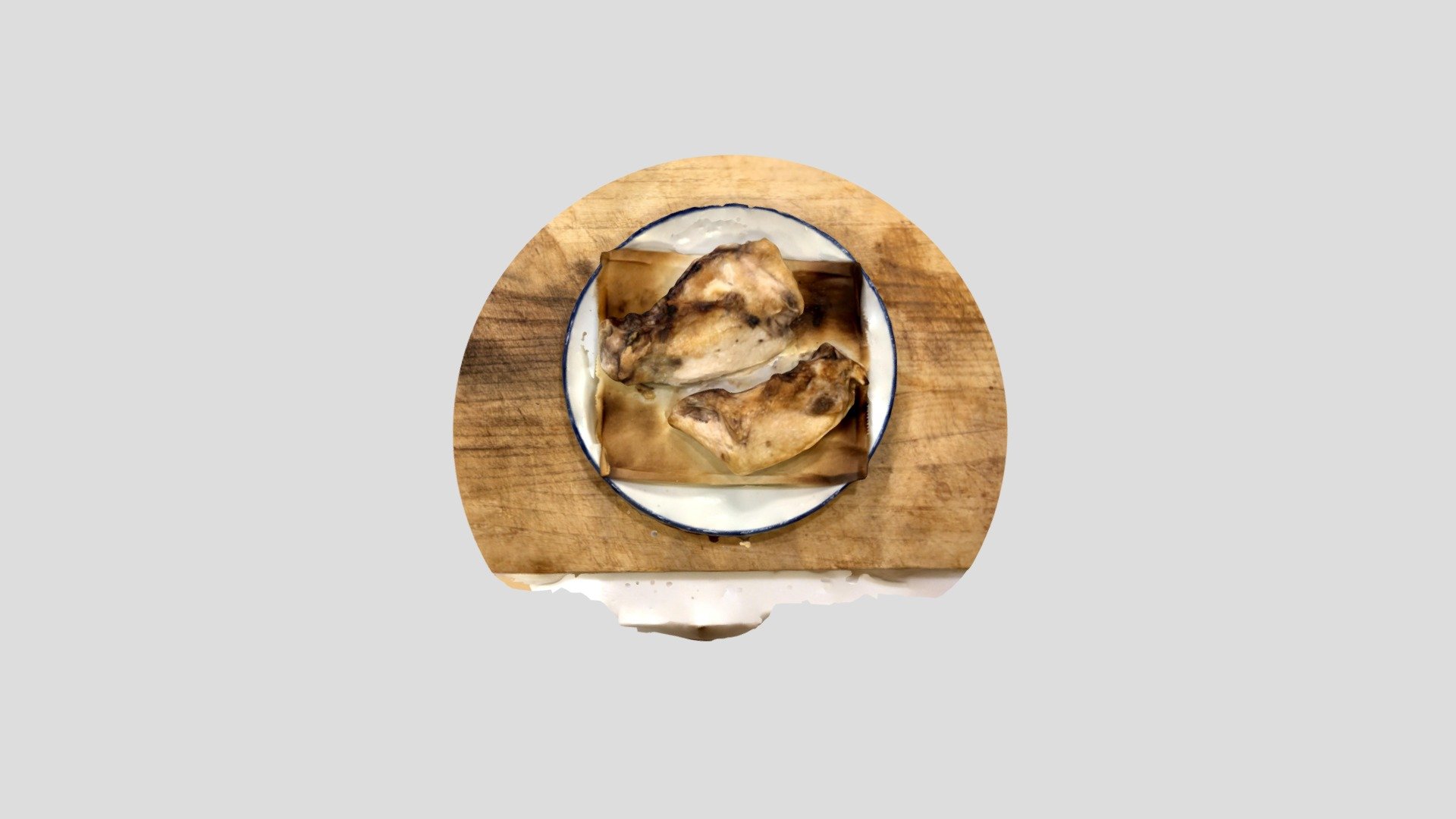 Cheek of Yellowtail Fish (hot from the oven) - Download Free 3D model ...