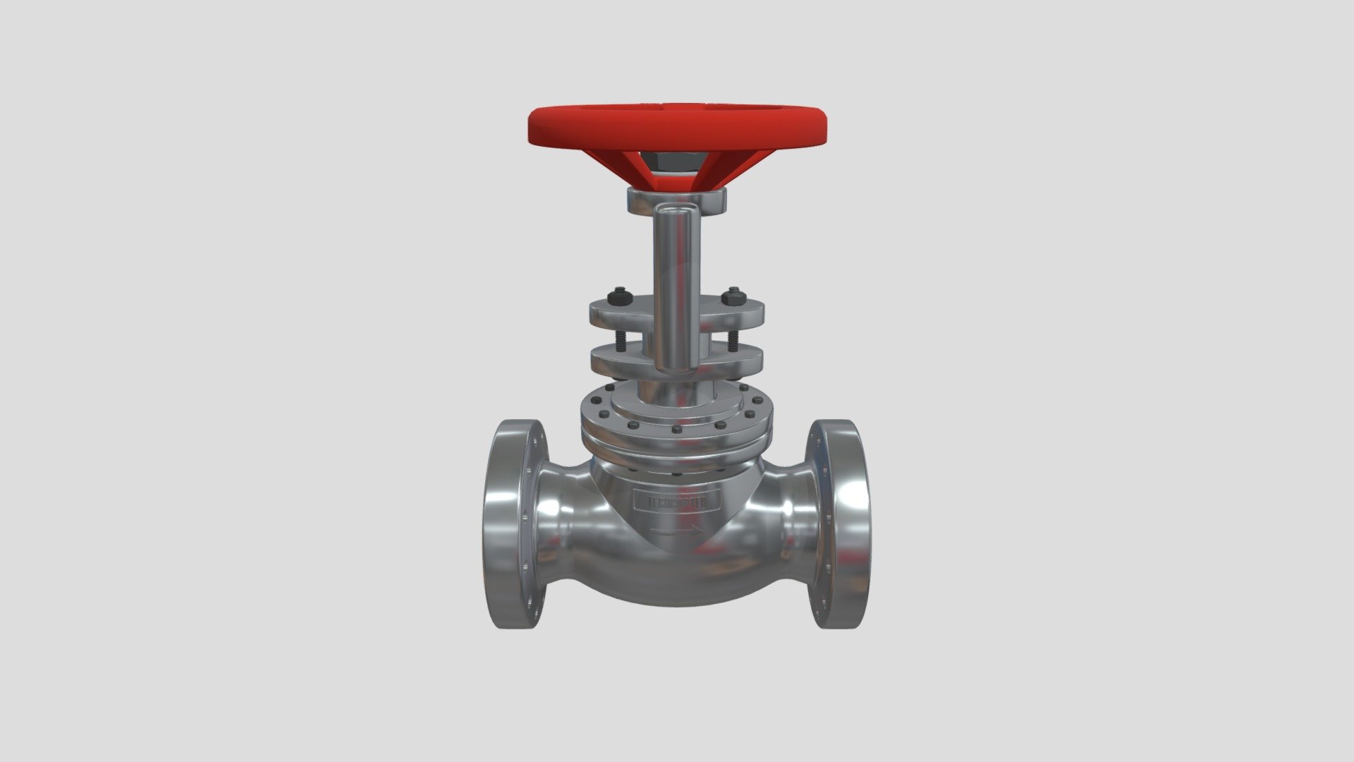 Realistic Globe Valve model - 3D model by Techcopter [0215bf2] - Sketchfab