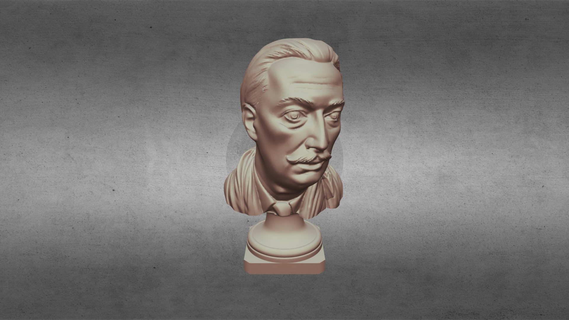 Salvador Dali Bust - 3D model by chamlibelgallery [02171b0] - Sketchfab