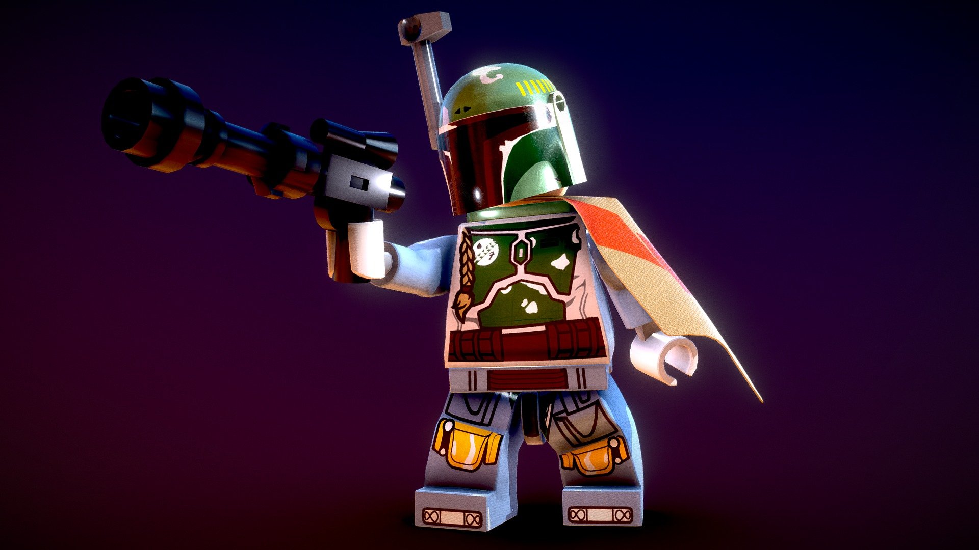 LEGO - Boba Fett (Rigged) - Buy Royalty Free 3D model by Vincent Yanez ...