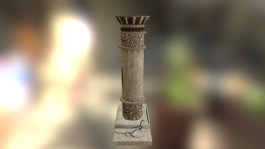 Egyption Pilar - 3D model by Orricle [021aee4] - Sketchfab