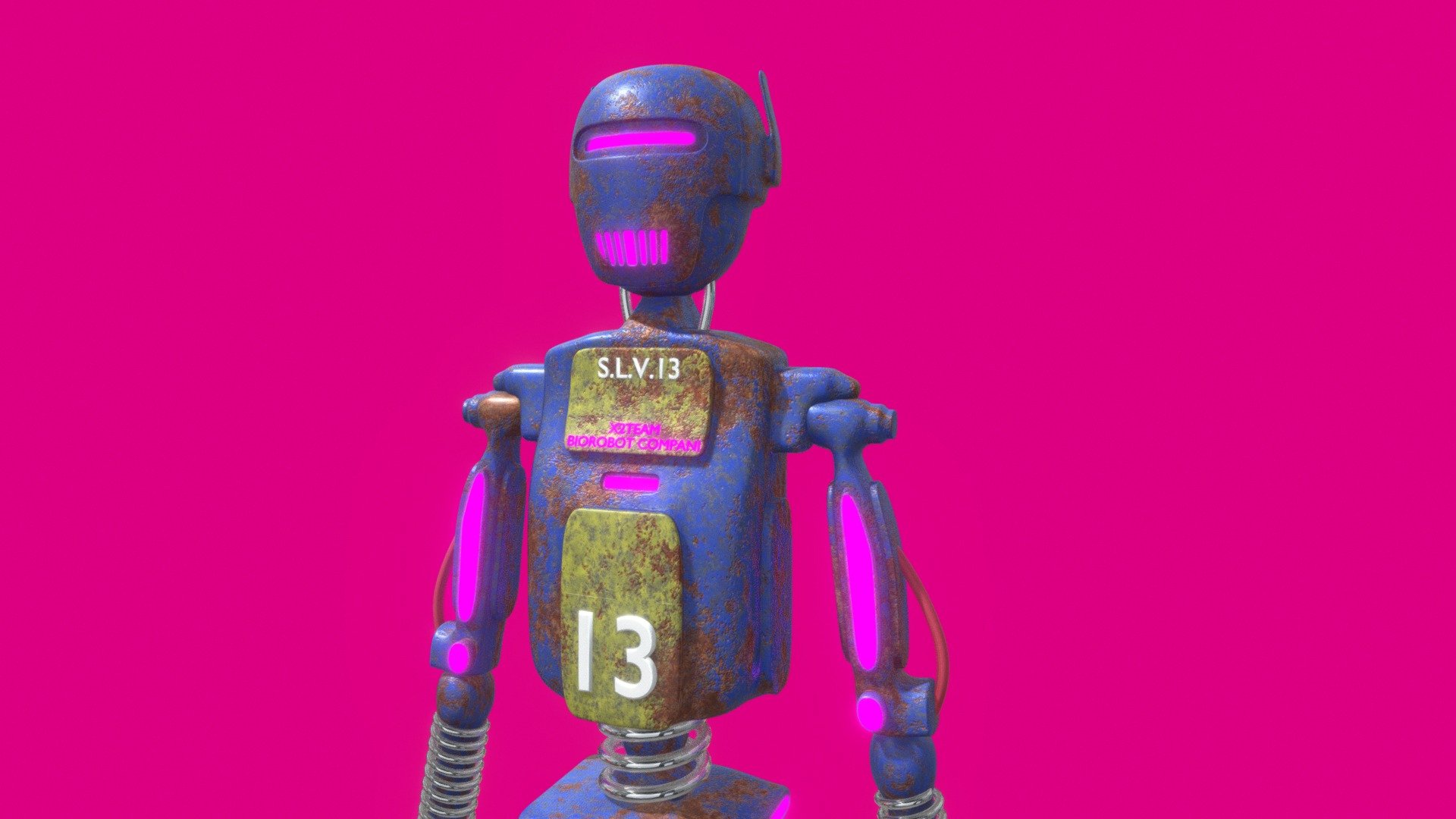 Retro Robot - 3D model by Safonov Lev (@safonovleva2) [021d094] - Sketchfab
