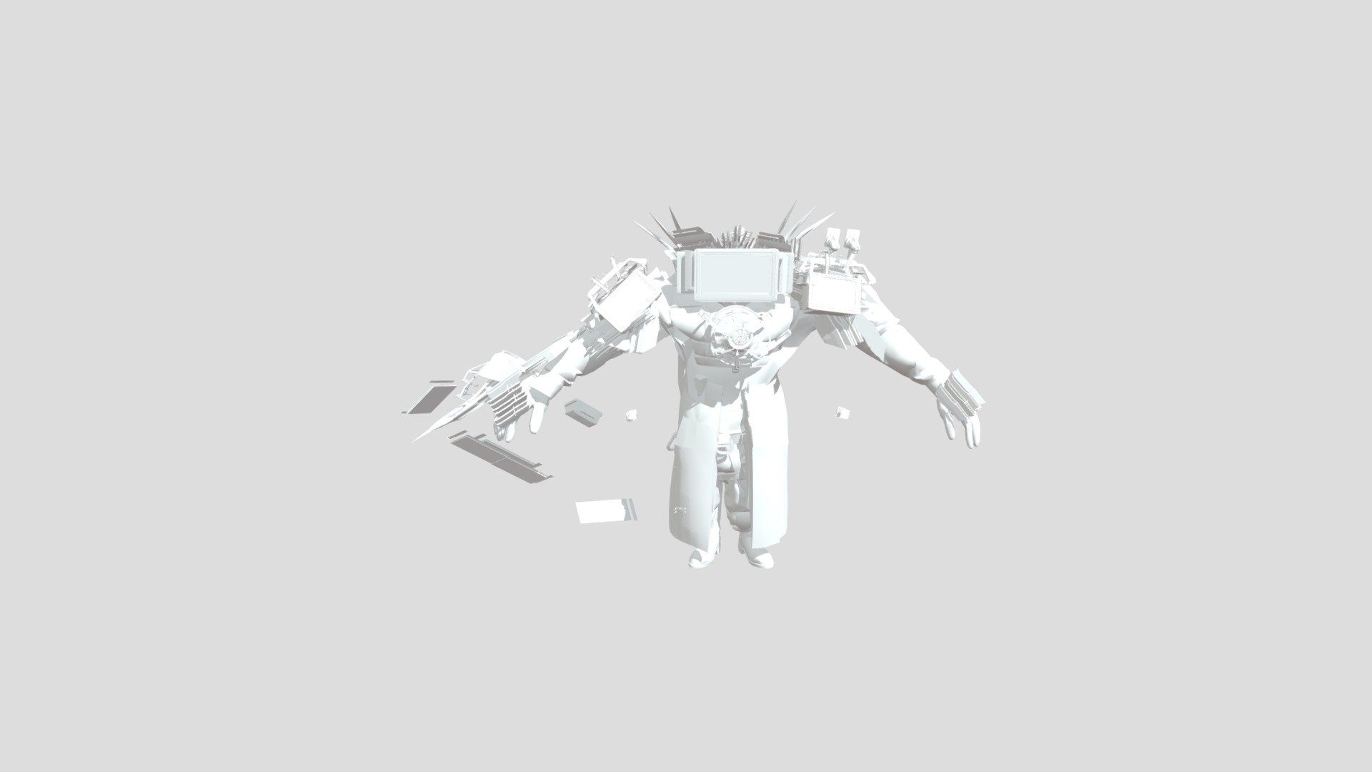 Titan tv remaster W.I.P - Download Free 3D model by ASP ...