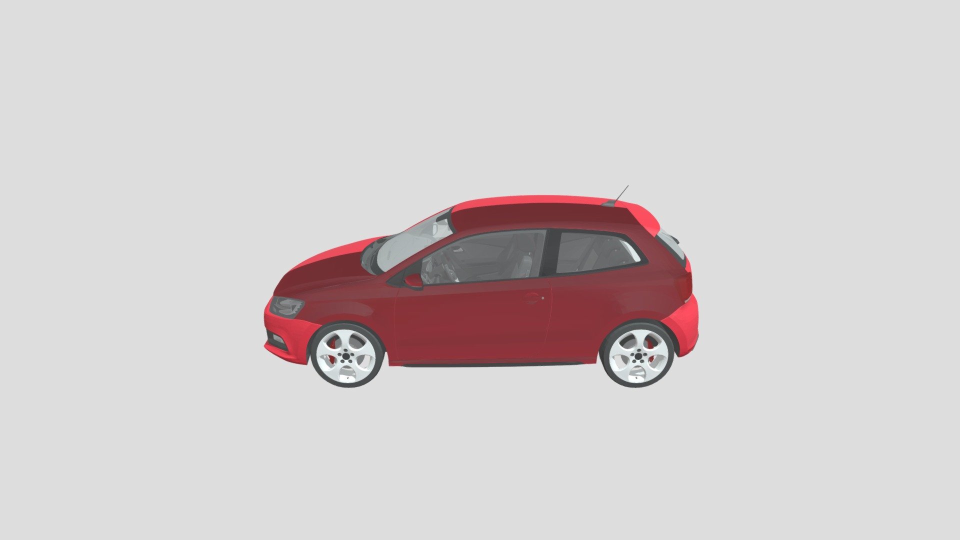 Volkswagen- Polo-GTI- Mk5- Typ-6R-2012 - Download Free 3D model by ...