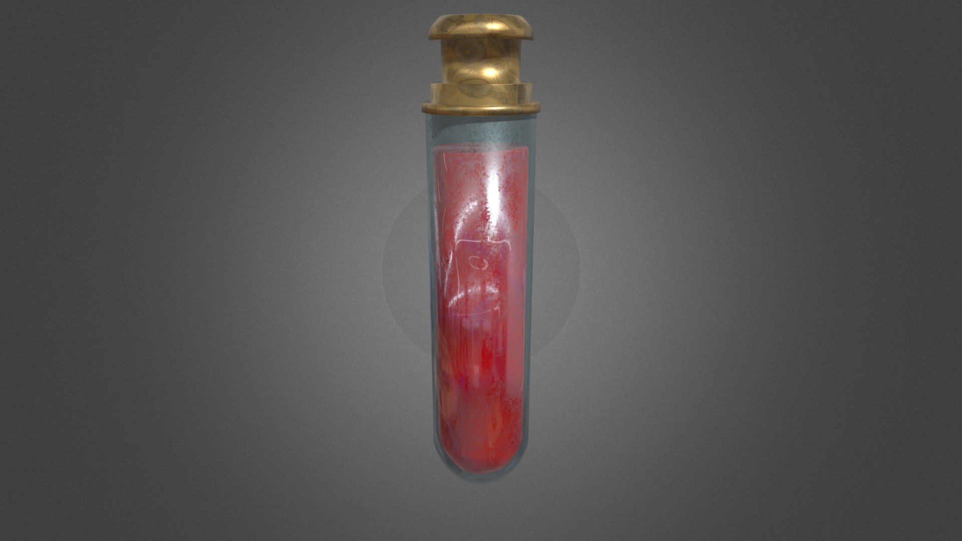 Small Potion With Gold Top - 3D model by BroganQK [021eda4] - Sketchfab