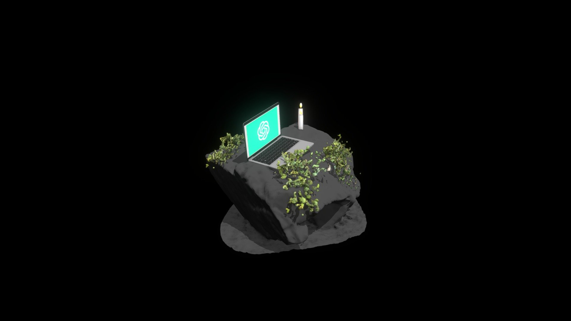 The Laptop - 3D model by Andrew W (@Doc_render) [021fa26] - Sketchfab