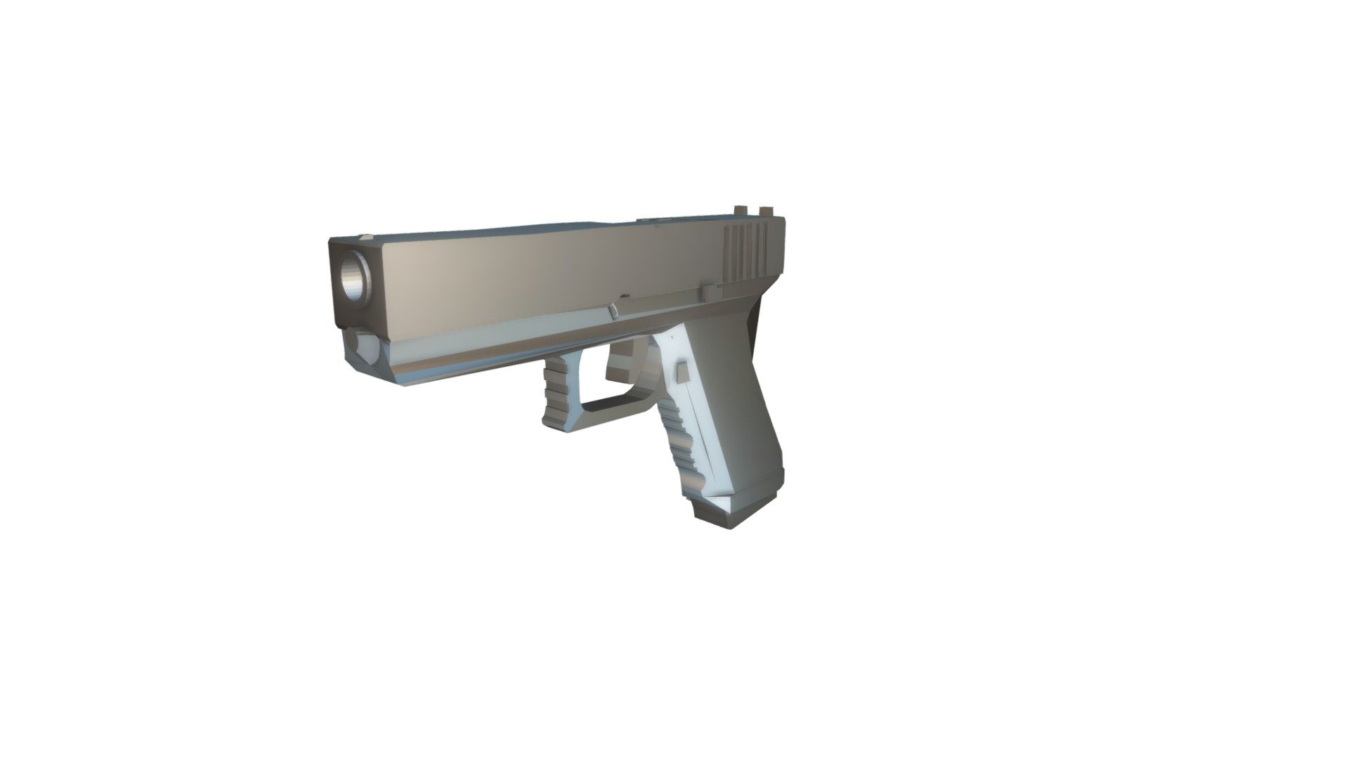Glock Pistol for animation or videogames - Download Free 3D model by ...