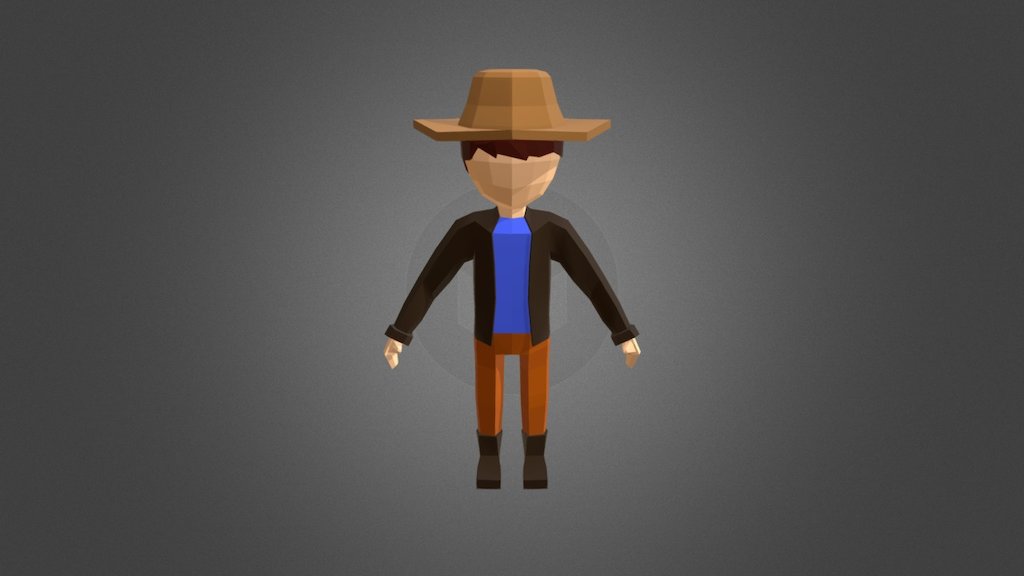 Cowboy - 3D model by NudnyMongol [0225e25] - Sketchfab