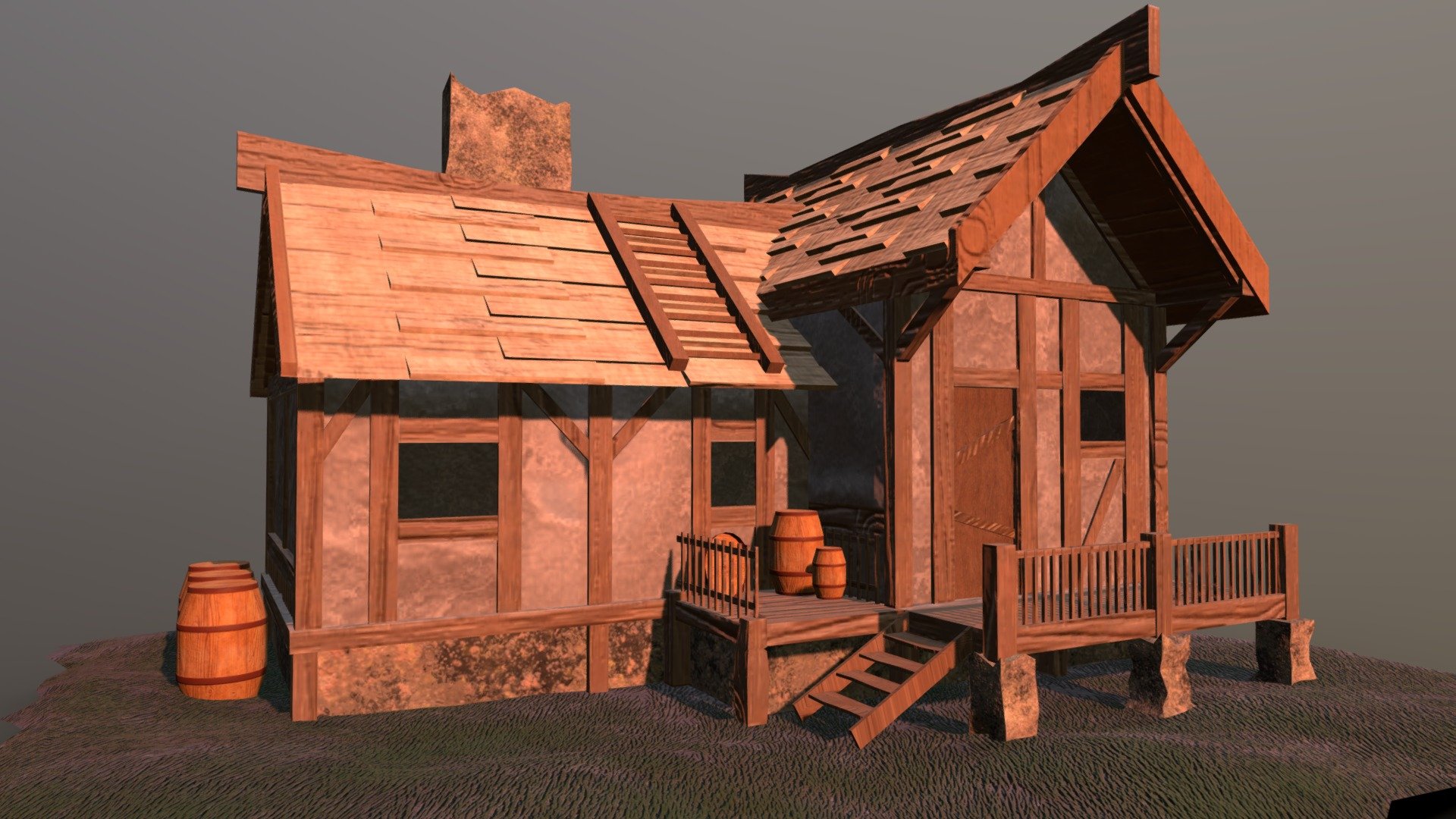 Village House - 3D model by msekenova [0226127] - Sketchfab
