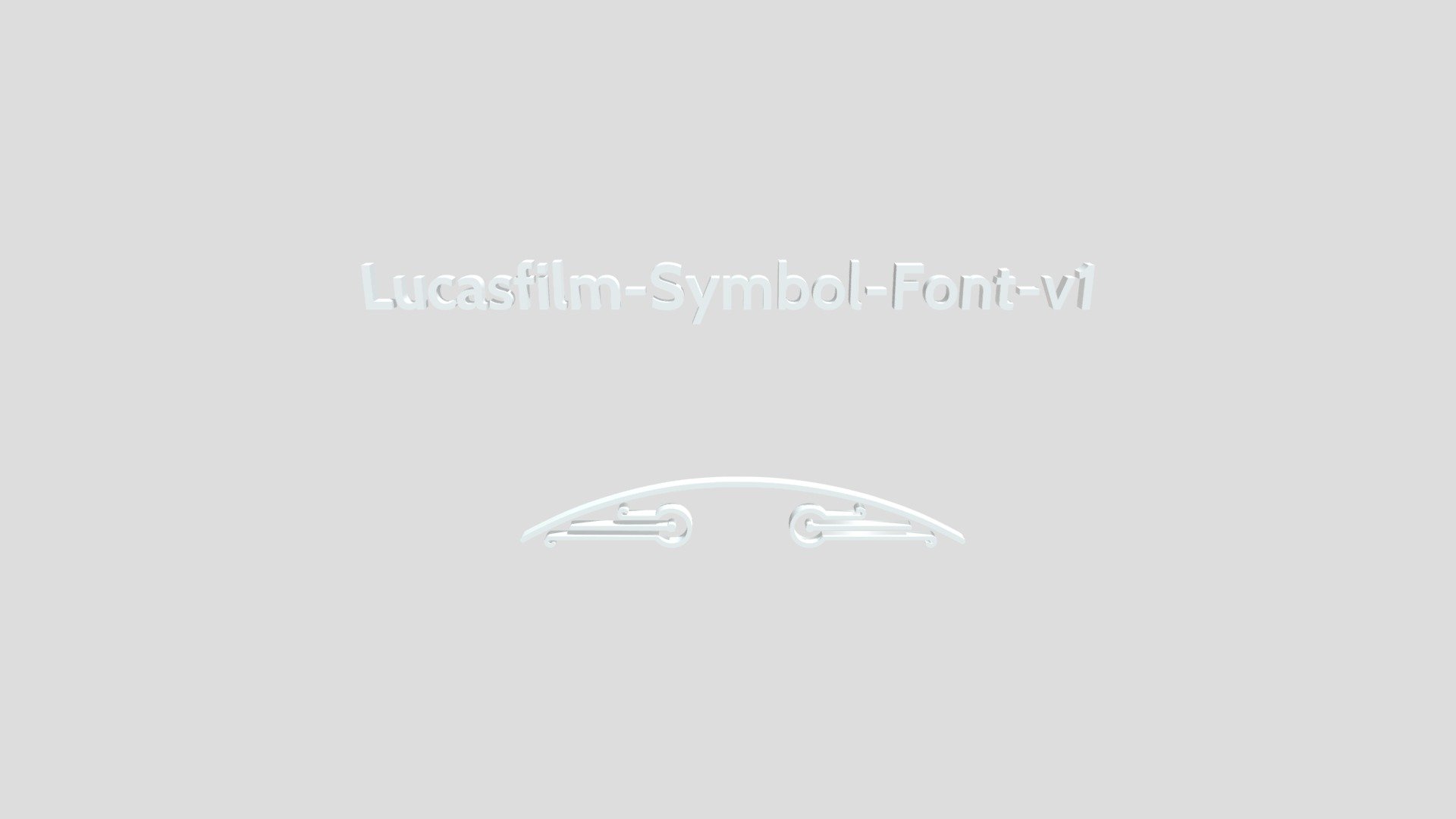 Lucasfilm- Symbol- Font-v1 - Download Free 3D model by Brainy Skills ...