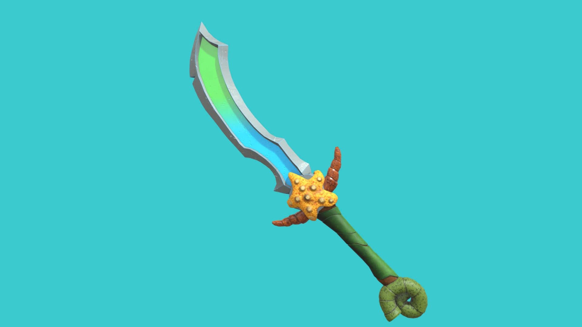 Stylized work 2: Sea Shany Scimitar - 3D model by samsta303 [0227f7d ...