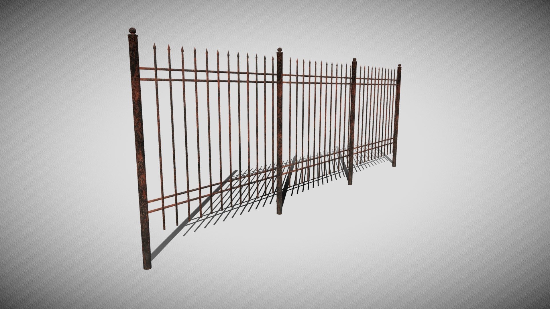 Old Rusty Fence - 3D model by KARGIN (@cervelat) [0229835] - Sketchfab
