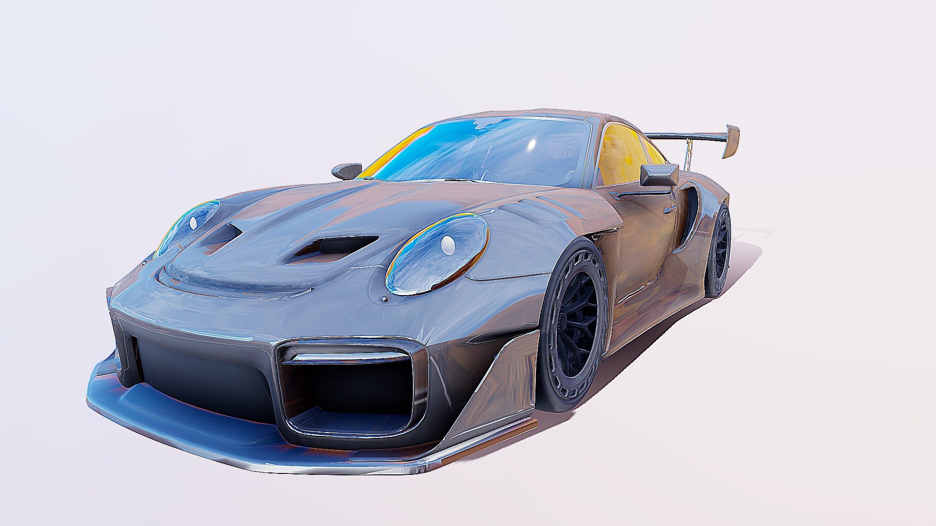 Porsche 911 GT RSR Duke Dynamics - Download Free 3D model by kevin (ケビン ...