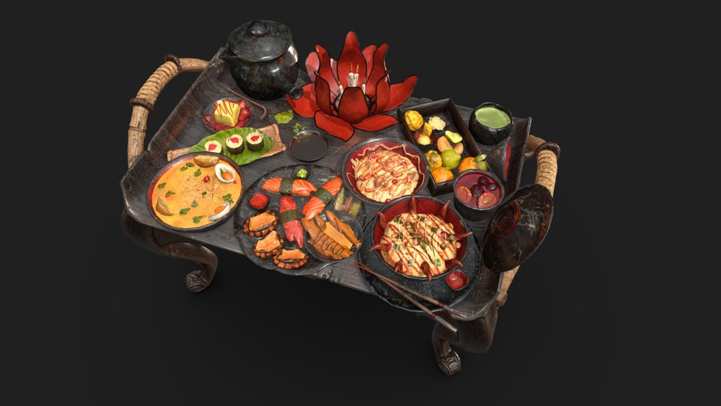 ryin_food - A 3D model collection by sombodywhoyouknow - Sketchfab