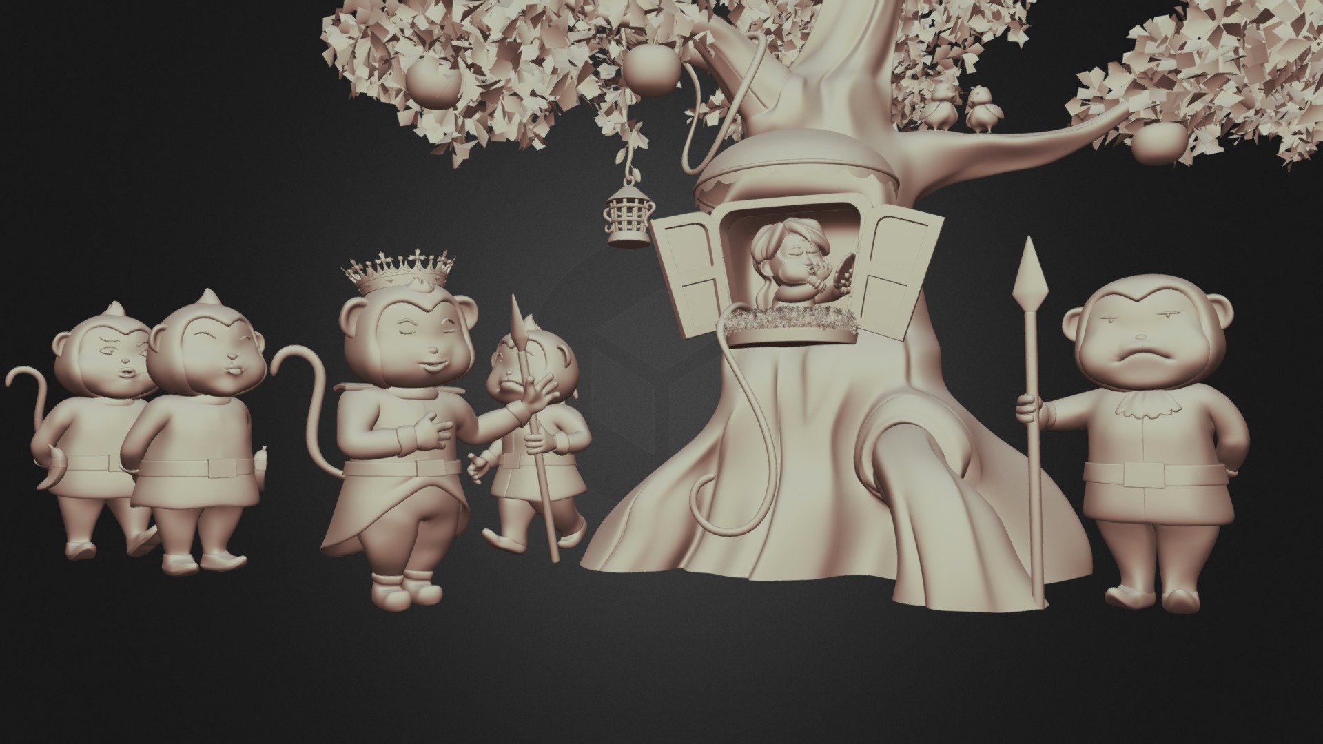 Monkey Princess - 3D model by hoamulanvn [023670f] - Sketchfab