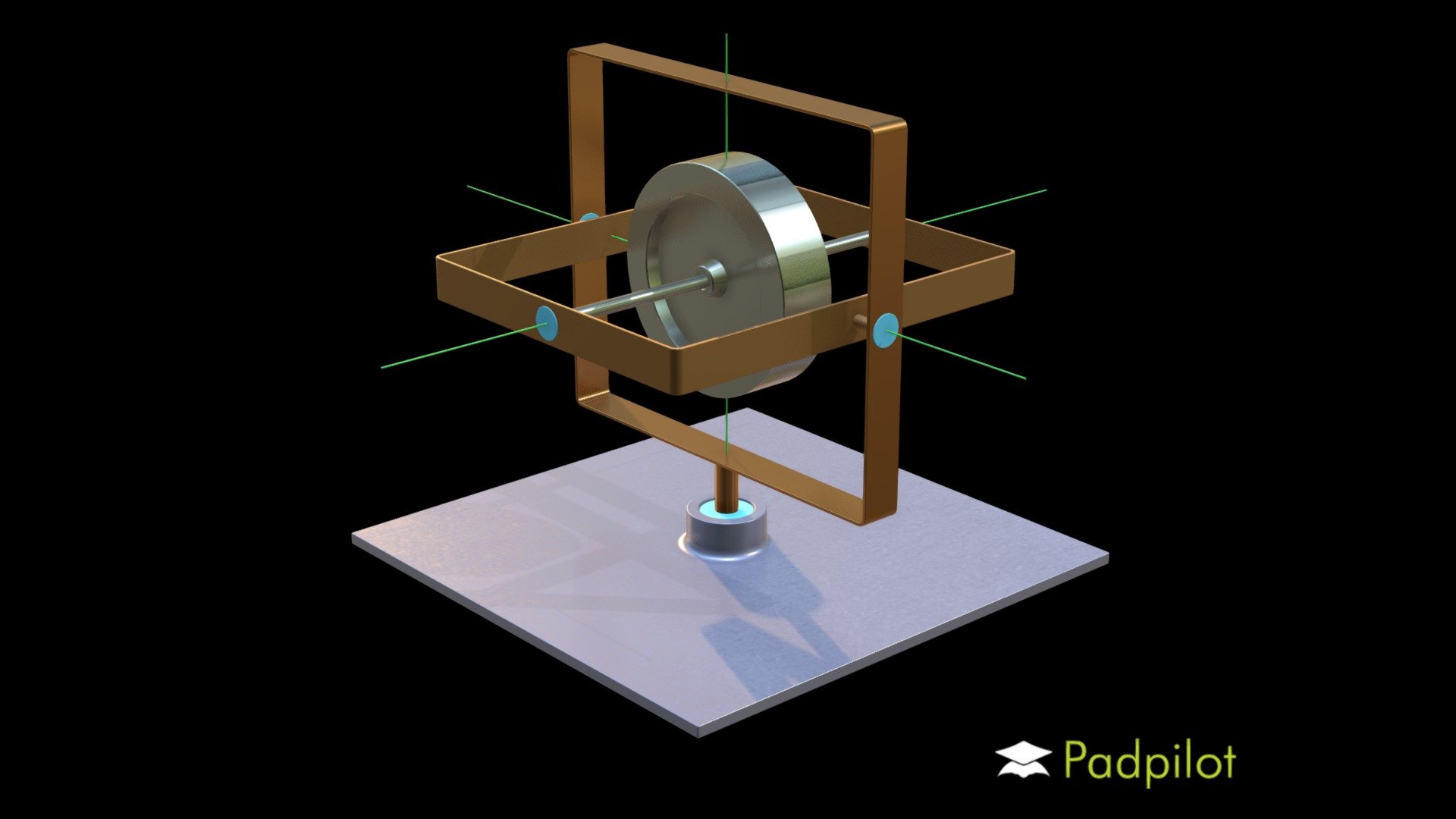 Gyroscope Animation - 3D model by Padpilot [0238516] - Sketchfab