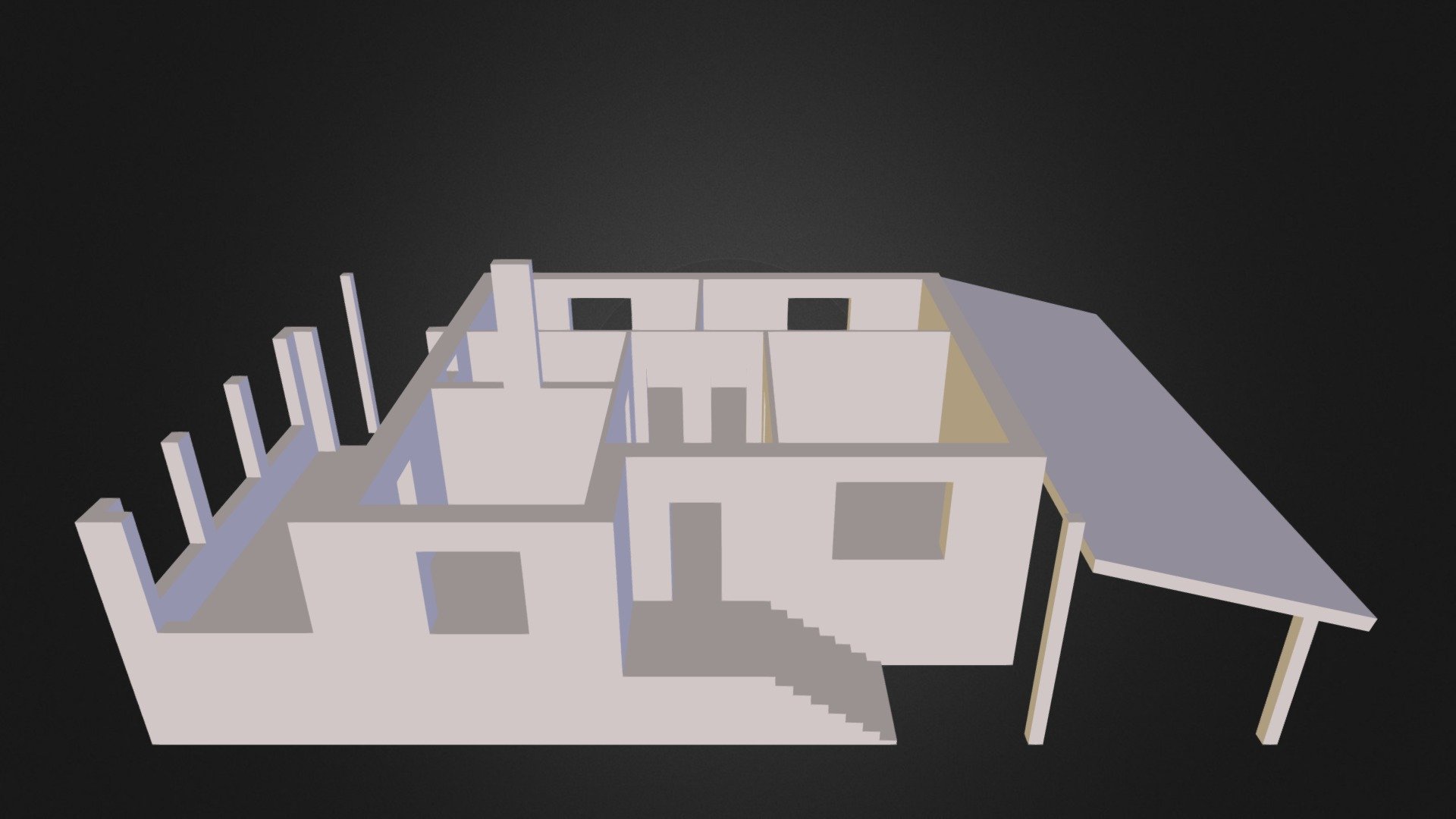 папин_дом_безкрыши.dae - 3D model by nekitk [023a1e8] - Sketchfab