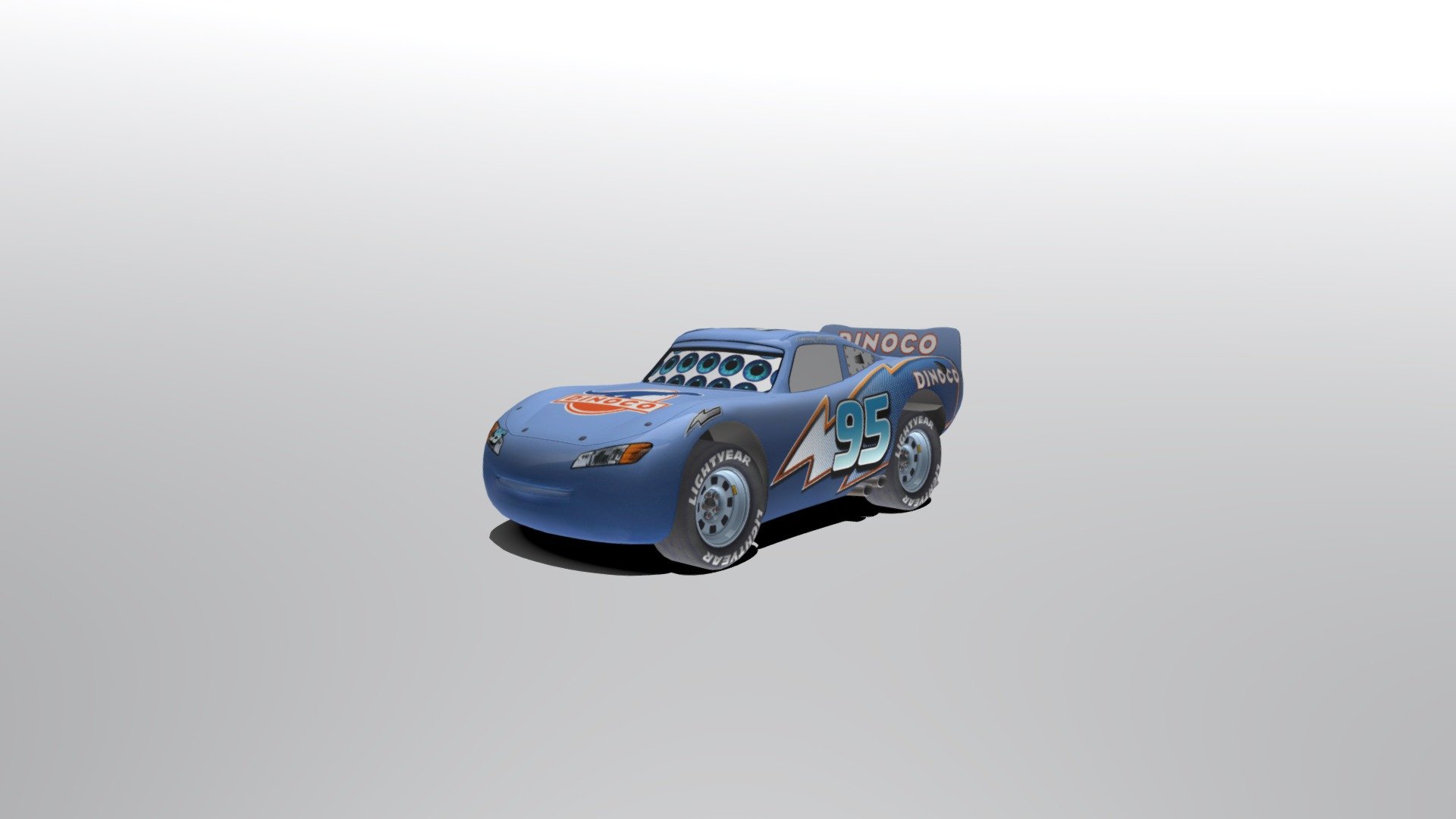 Lightning McQueen Dinoco cars 1 gamesPlay - Download Free 3D model by ...