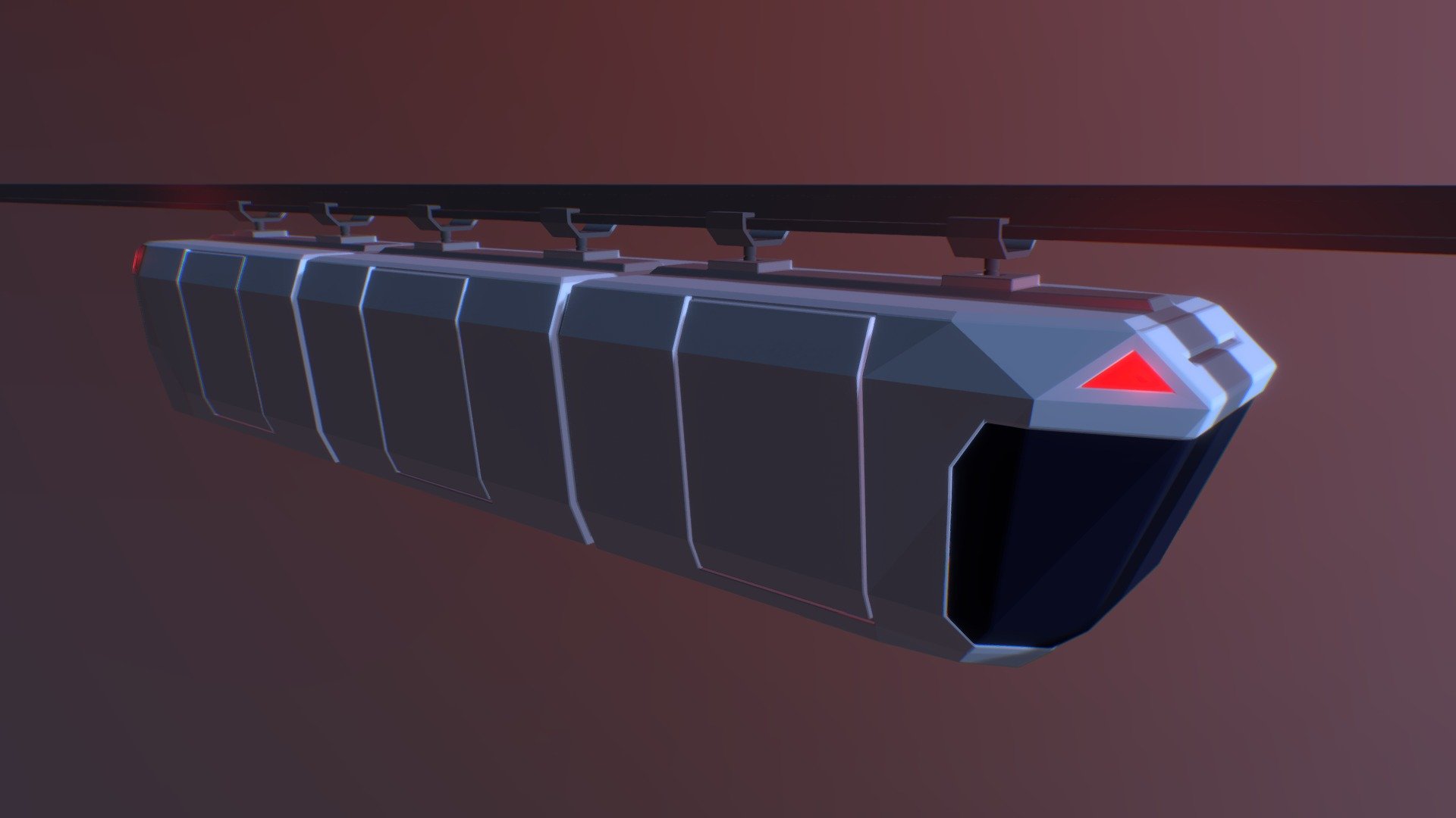 Cyberpunk Monorail - 3D model by FelipeGand [023bd5f] - Sketchfab