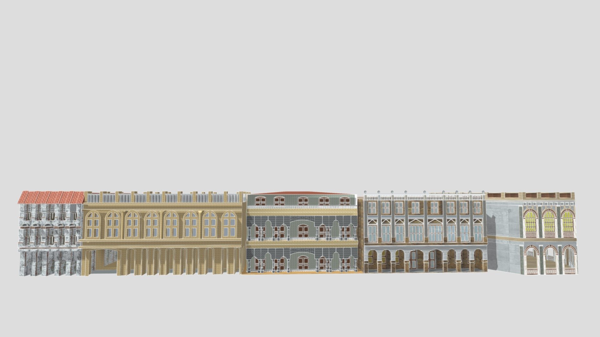 5 Heritage Building (Weld Quay, Penang) - Download Free 3D model by ...