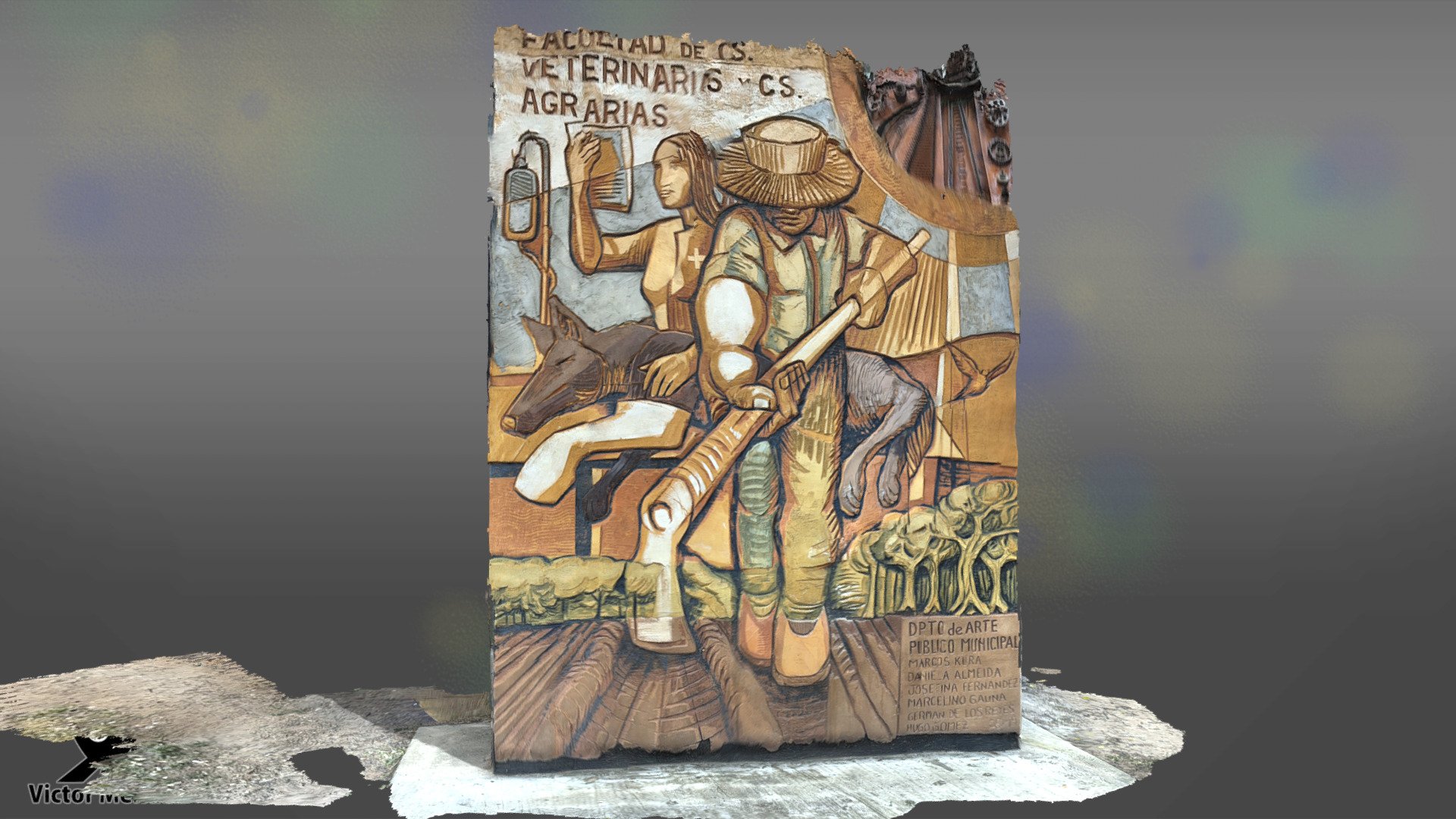 Mural en Campus Sargento Cabral - Corrientes - 3D model by Víctor ...