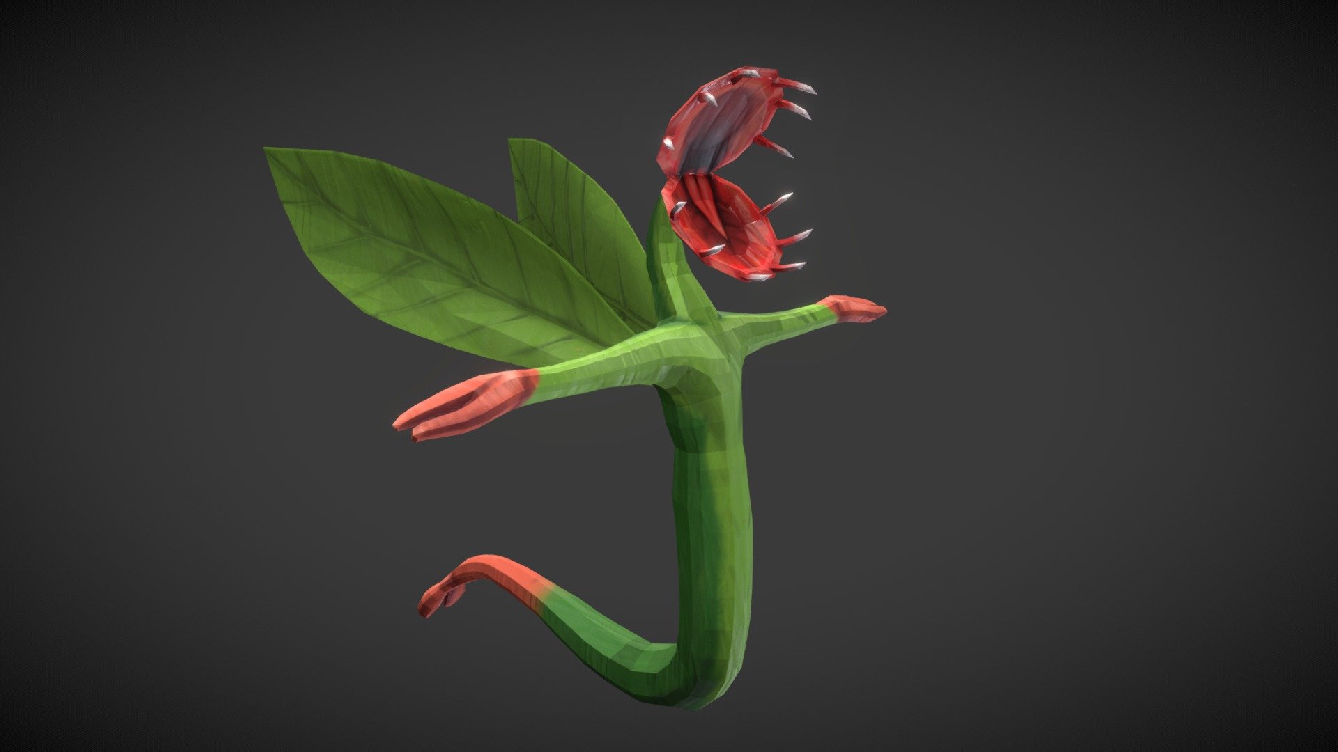 Low-Poly Fly Trap Fairy - 3D model by Thalia (@Nex_tt) [02454de ...
