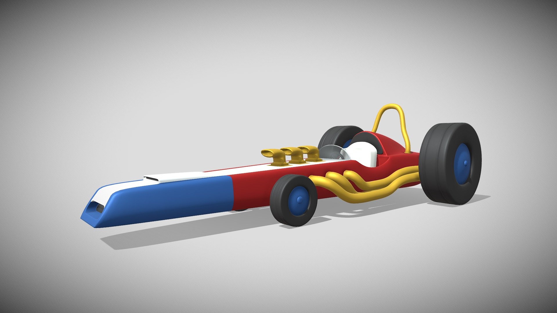 Varoom Roadster from Wacky Races - 3D FanArt - 3D model by gaetanbv ...