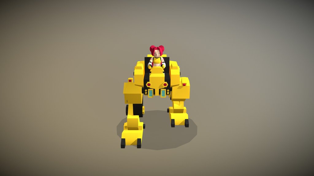mecha + girl series - A 3D model collection by squareanon - Sketchfab
