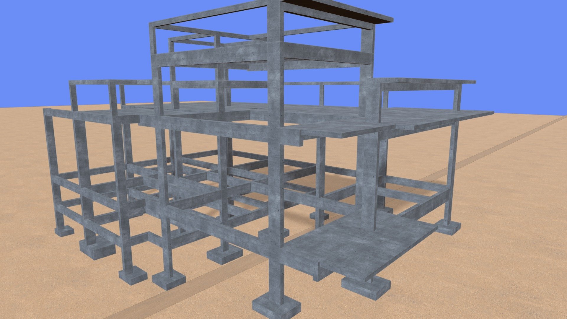 Modelo 3D estrutural - 3D model by 2b.engennharia ...