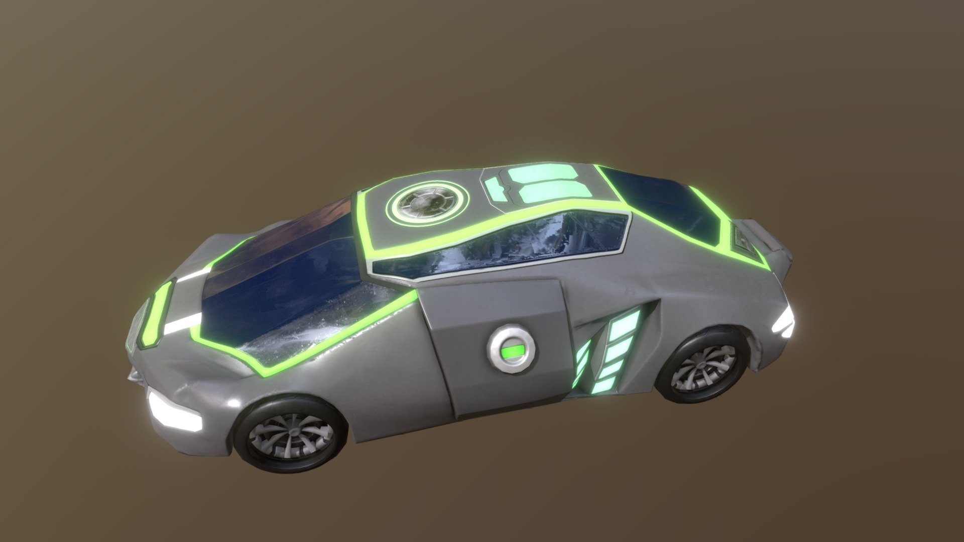 sci fi car thunder model low poly - 3D model by stupid_designer27 ...