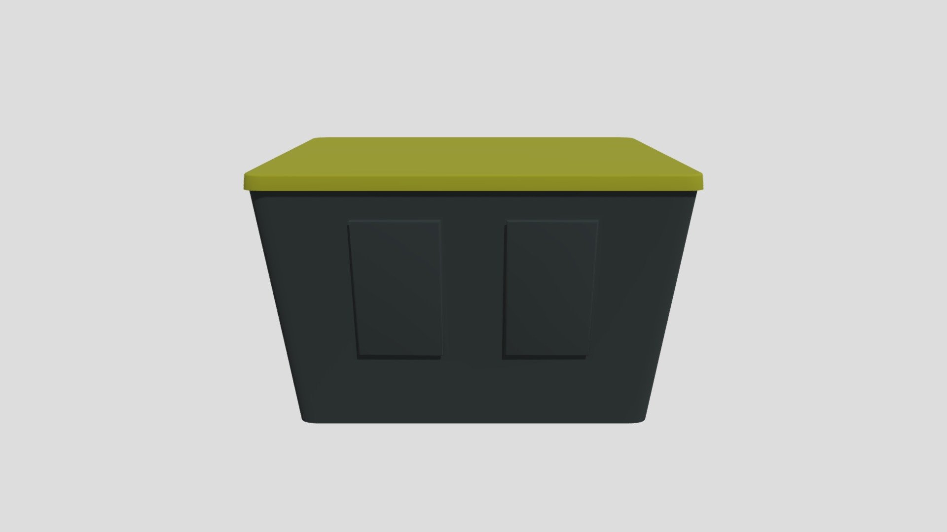 Plastic box container - 3D model by joukkari [0250925] - Sketchfab